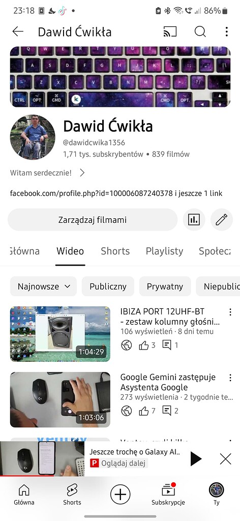 Przeszukiwanie konkretnych kanałów YouTube - Android - dobreprogramy - forum