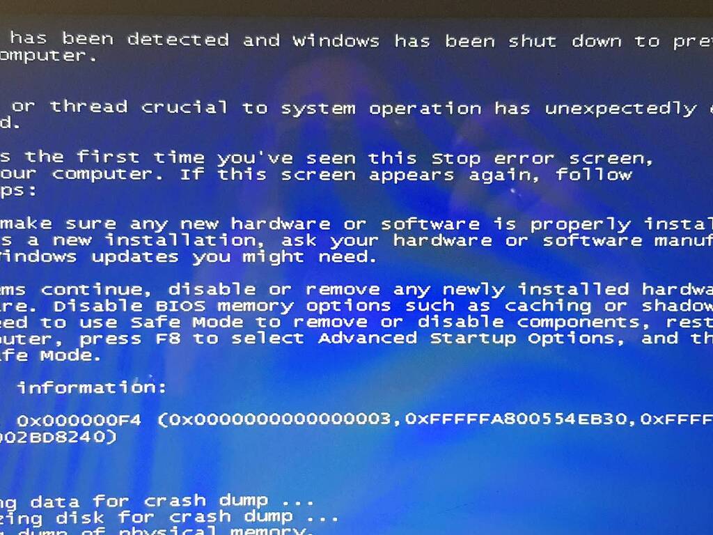 Notorycznie powtarzający się błąd blue screen - Windows (ogólnie ...