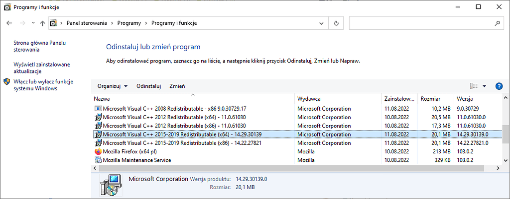Lista zainstalowanych programów na dysku innym niż uruchamiamy. Jak ...