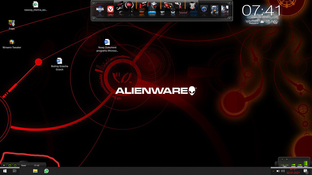 Skin alienware i problem z menu start i paskiem zadań - Windows 10 ...