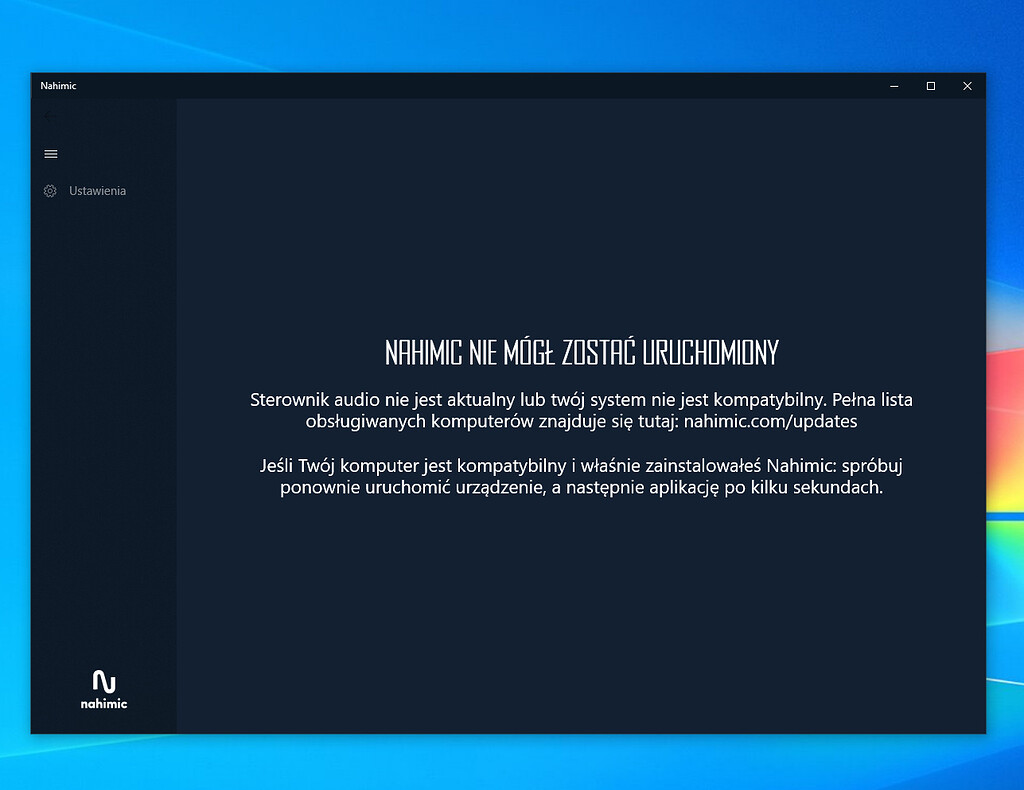 Nie działa program Nahimic po reinstalacji systemu - Problemy z oprogramowaniem - dobreprogramy ...
