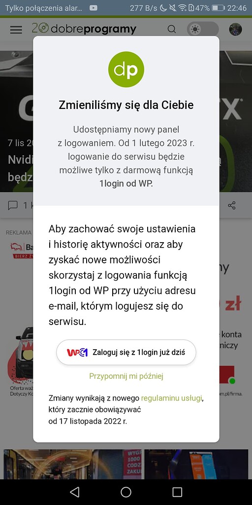 Logowanie przez 1Login WP - jak to działa i czy to must have? - O portalu - dobreprogramy - forum